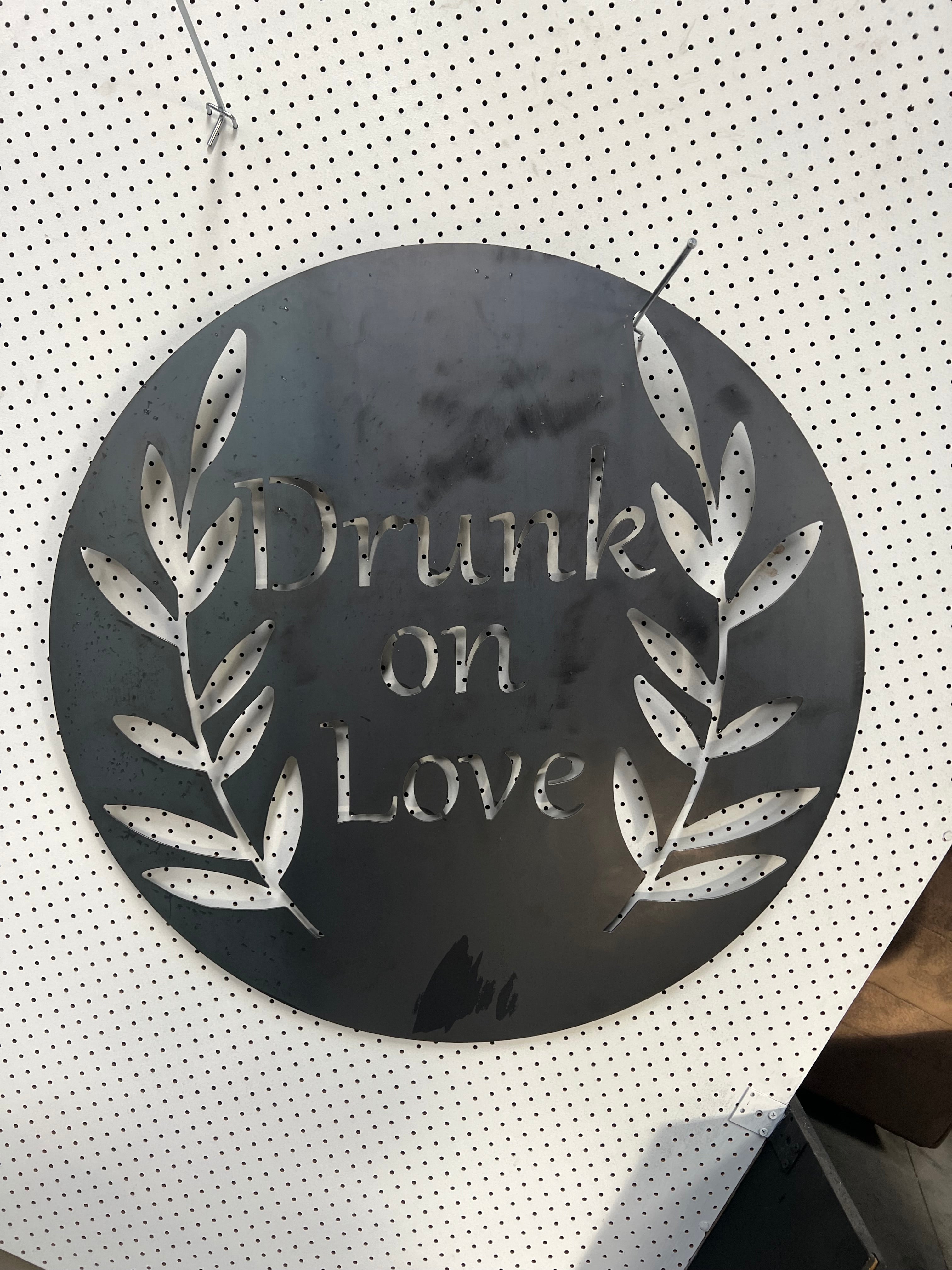 Drunk on Love Wall Décor – Metal Vision